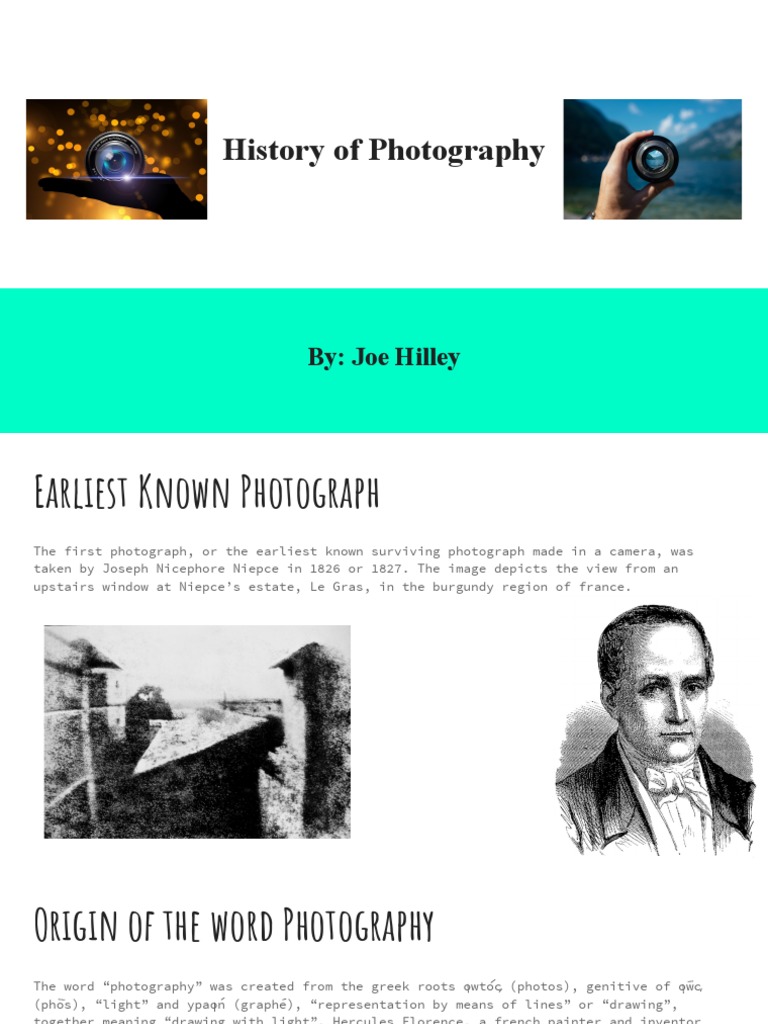 History of Photography Timeline Assignment | PDF | Camera | Photography ...