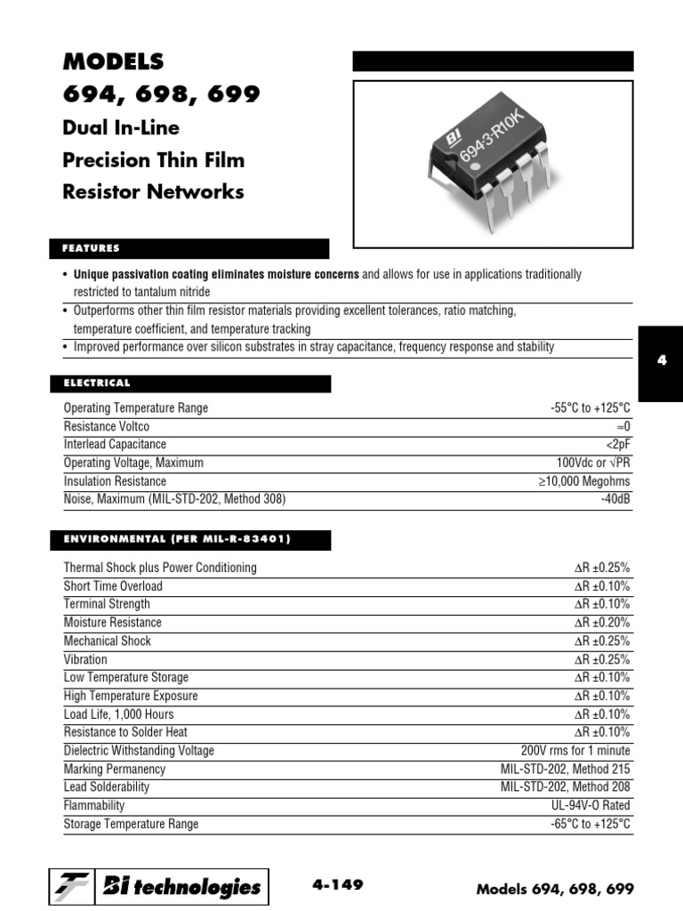 694-3 - R10K | PDF | Resistor | Capacitor