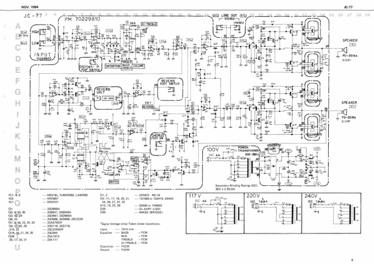 Roland Jc 77 Schematic