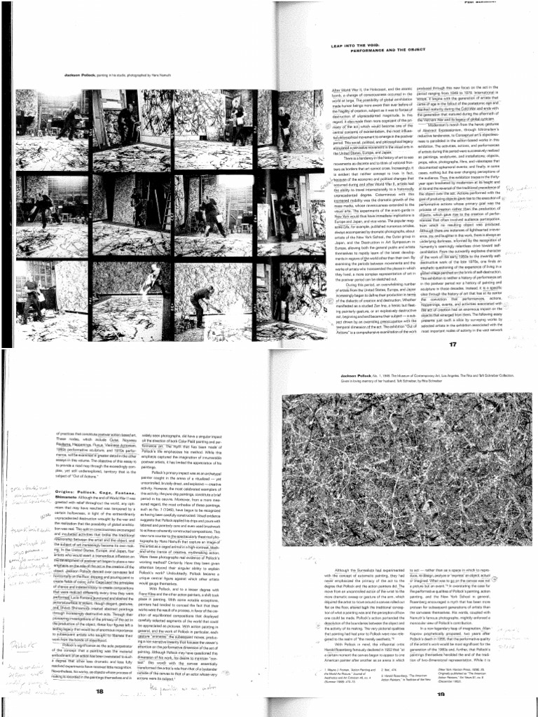 Out of Actions. Between Performance and The Object. Paul Schimmel | PDF