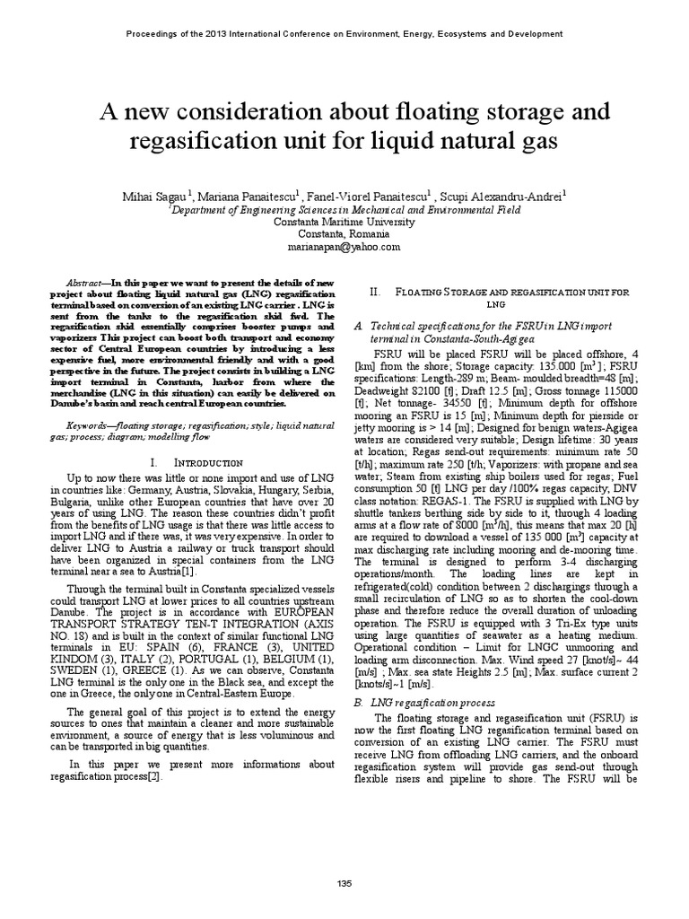 A New Consideration About Floating Storage and Regasification Unit For ...