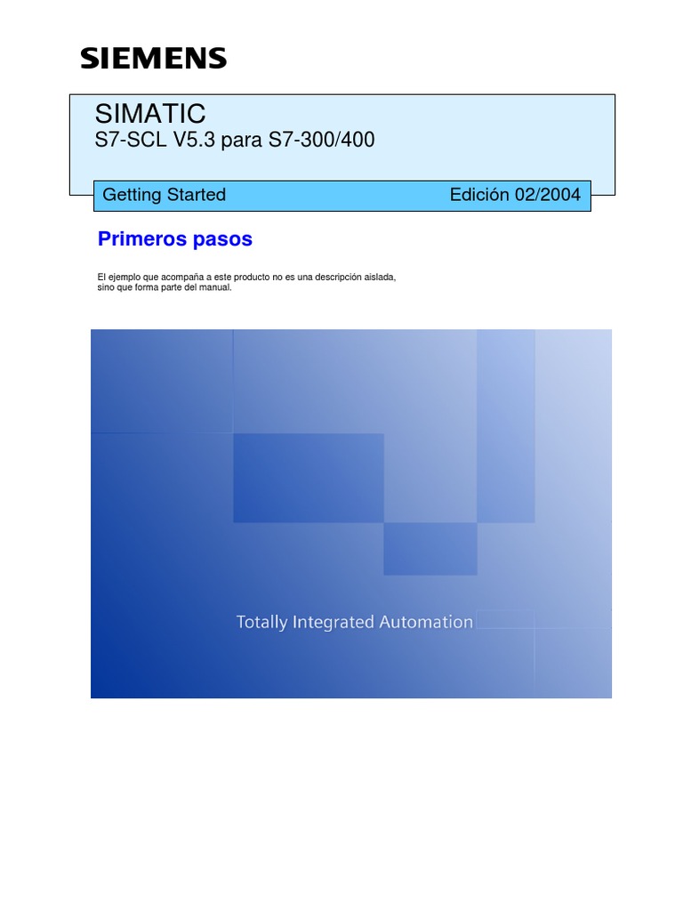S7-SCL - Primeros Pasos Con S7-SCL | PDF | Programa de computadora ...