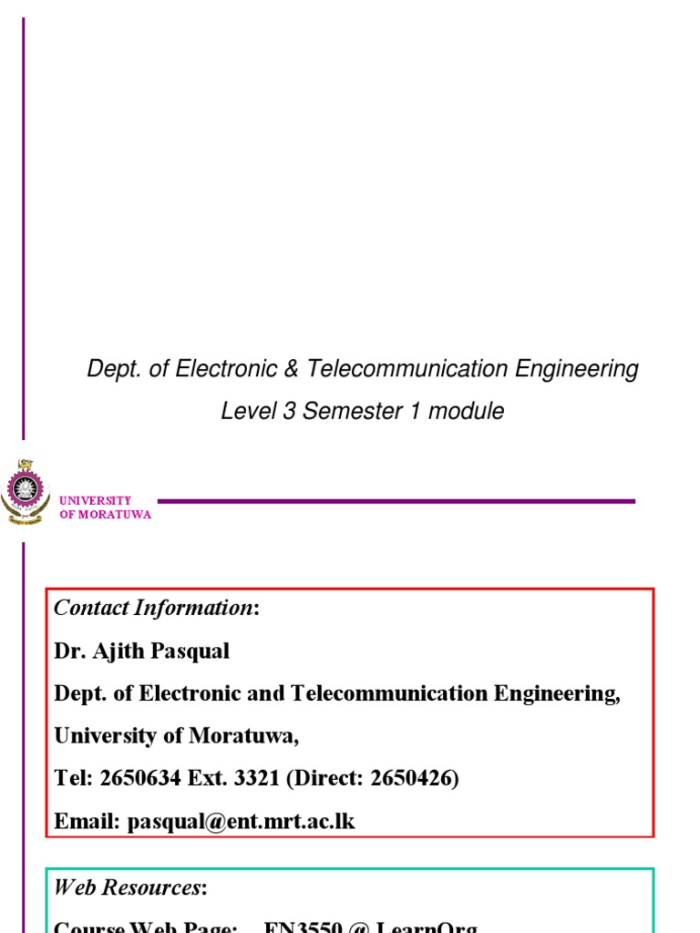 En3550 Introduction | PDF | Digital Signal Processing | Algorithms