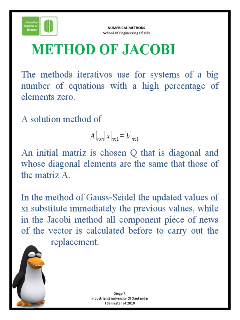 Metodo de Jacobi | PDF | Numerical Analysis | Algorithms And Data Structures
