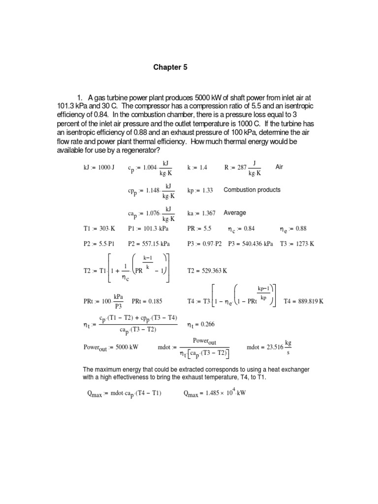 ch05 PDF | PDF | Turbine | Gas Turbine
