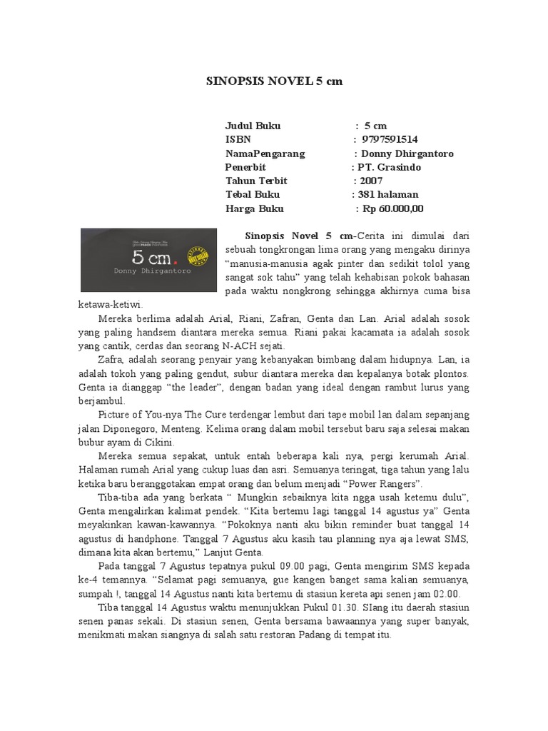 Sinopsis Novel 5 CM | PDF