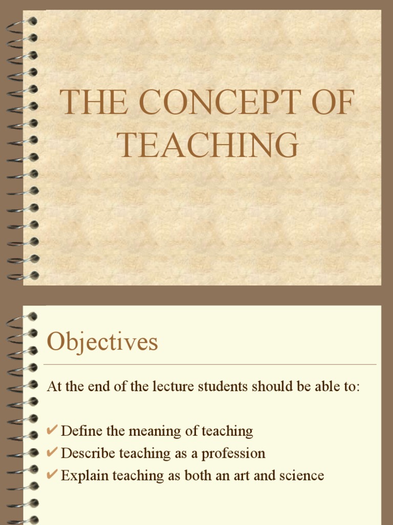 The Concept of Teaching - Sir Omar.ppt | Profession | Teachers
