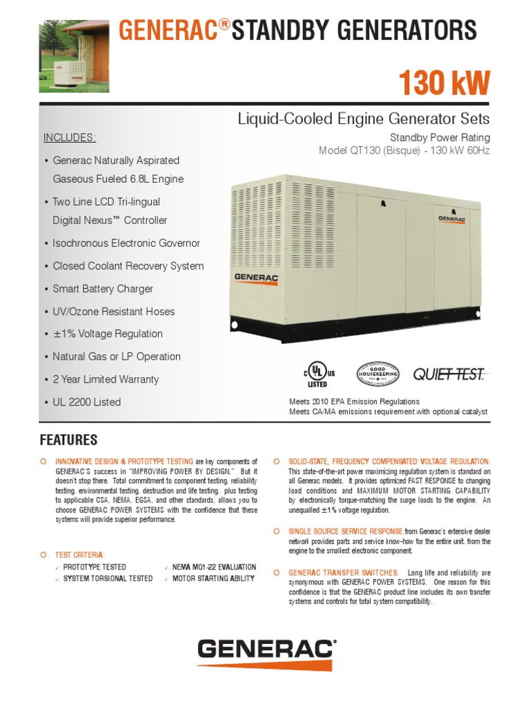 Generac Stand Bye | PDF | Mechanical Fan | Engines