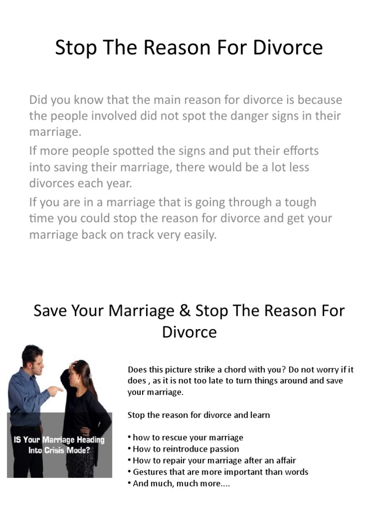 Save Your Marriage and Prevent Divorce | PDF