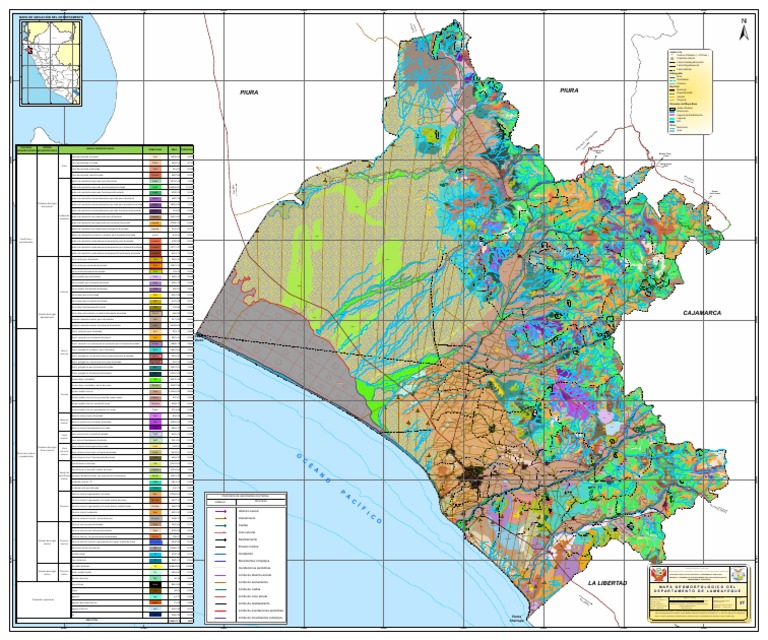 002 - A - Mapa Geomorfología Lambayeque | PDF