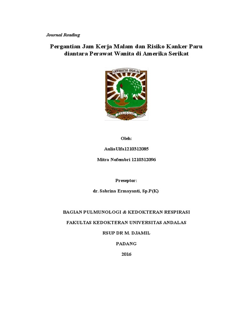 Contoh Journal Reading | PDF | Kesehatan Holistik