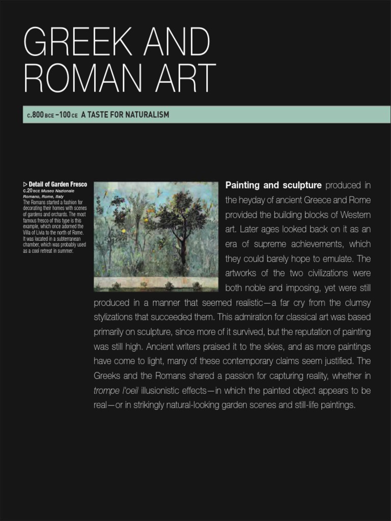 Greek and Roman Art | PDF | Ancient Greece | Ancient Rome