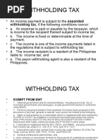 EWT Rates | PDF | Withholding Tax | Sales