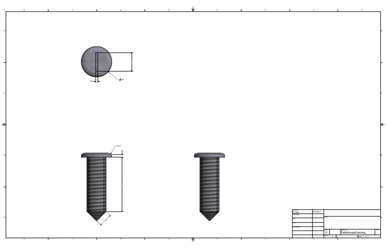 Pdftablescrewdrawing | PDF