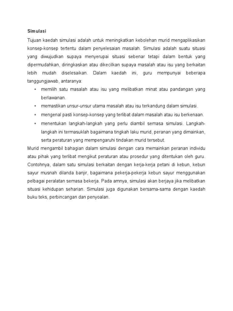 Maksud Simulasi | PDF