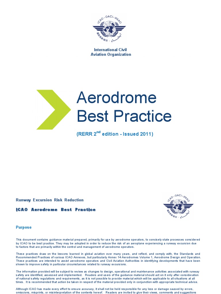 ICAO Runway Excursion Best Practices | PDF | Runway | Airport