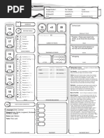Dungons and Dragons Sample Sheet | PDF | Fantasy Games | Dungeons & Dragons