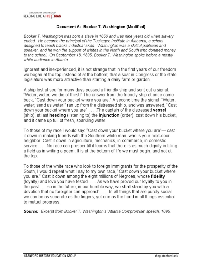 Booker T and Dubois Lesson Plan | PDF | W. E. B. Du Bois | African Diaspora