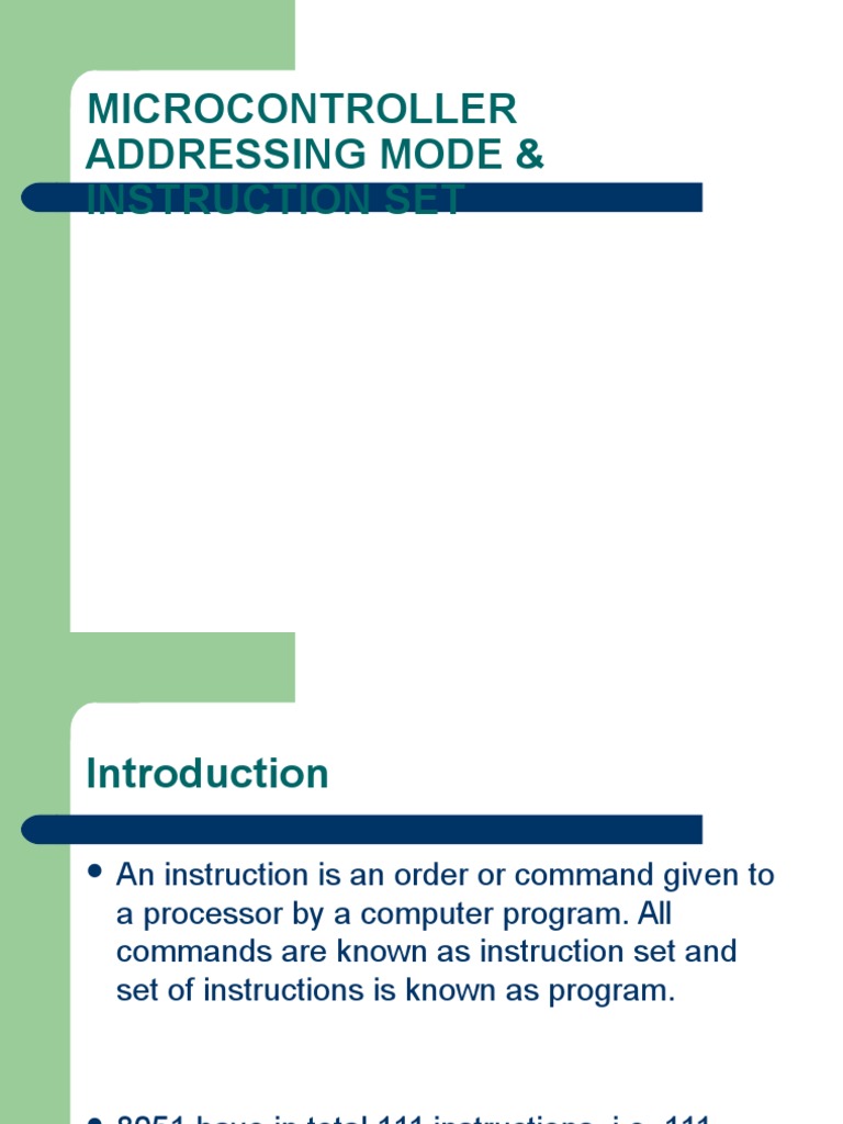 8051 Addressing Modes | PDF | Instruction Set | Integrated Circuit
