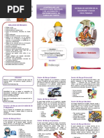 Triptico Uso de Epp | PDF | Guante | Contaminación