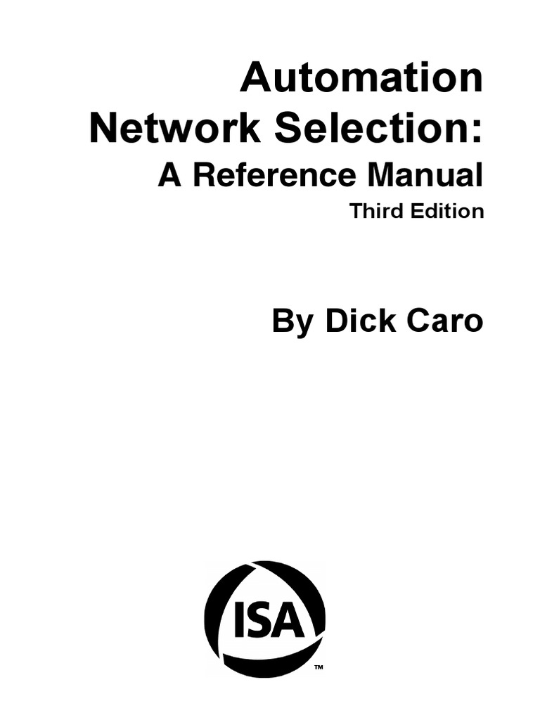 AutomationNetworkSelectionThirdEd Caro TOC | PDF | Computer Network | Computer Networking