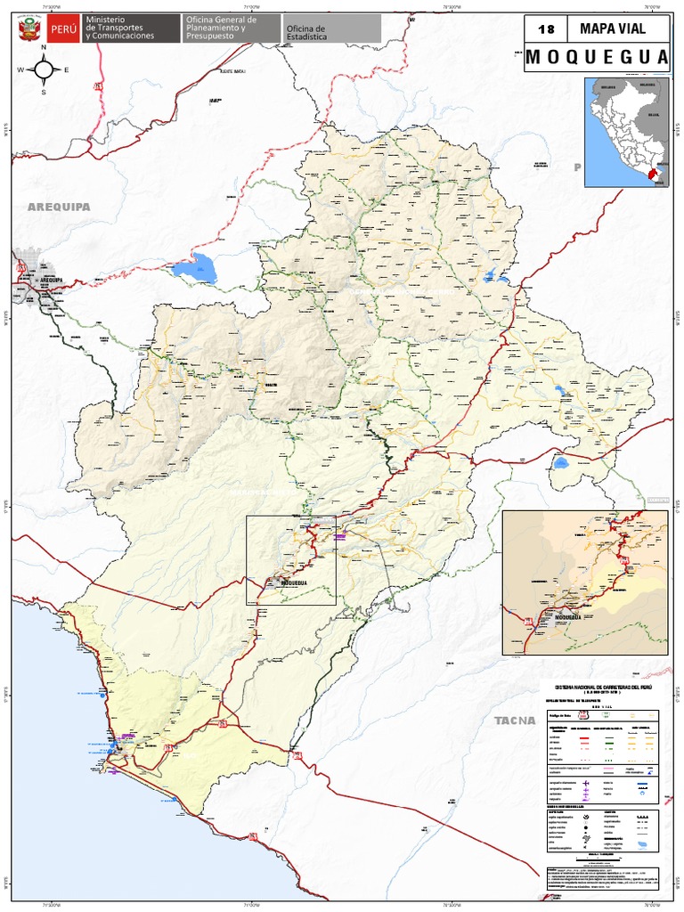 Mapa - Vial .Moquegua | PDF