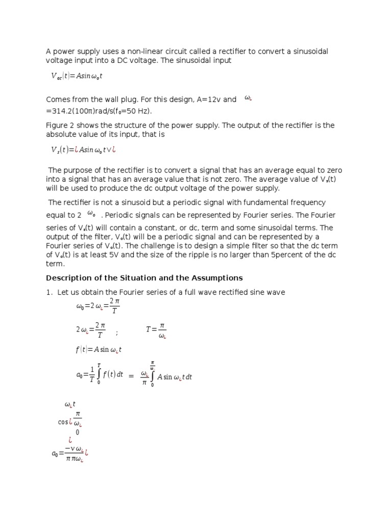 Other Part of The Power Supply Design | PDF | Power Supply | Rectifier