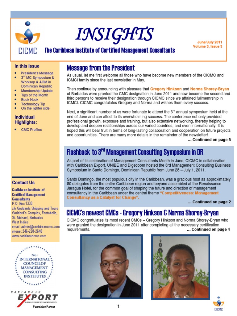 Insights Newsletter July 2011 | PDF | Facilitator | Accountant