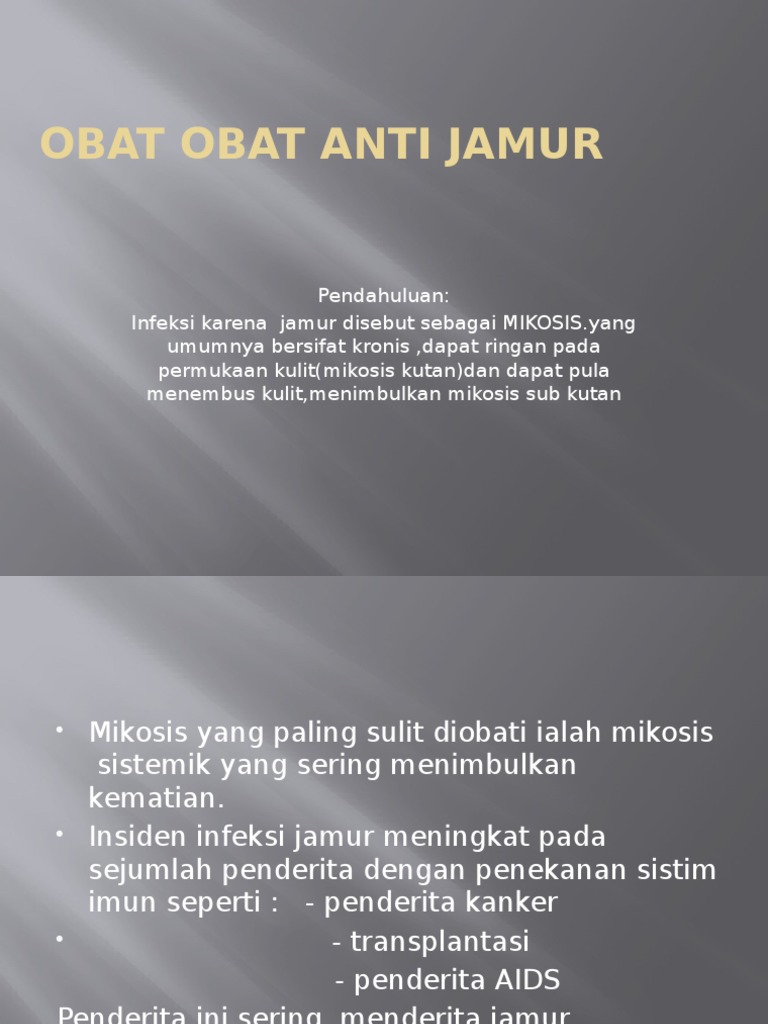 Obat Obat Anti Jamur | PDF