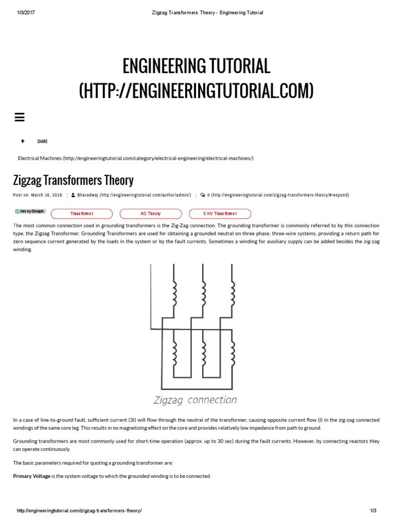 Zigzag Transformer Basics | PDF | Transformer | Electric Current