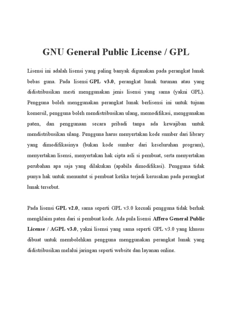 GNU General Public License | PDF