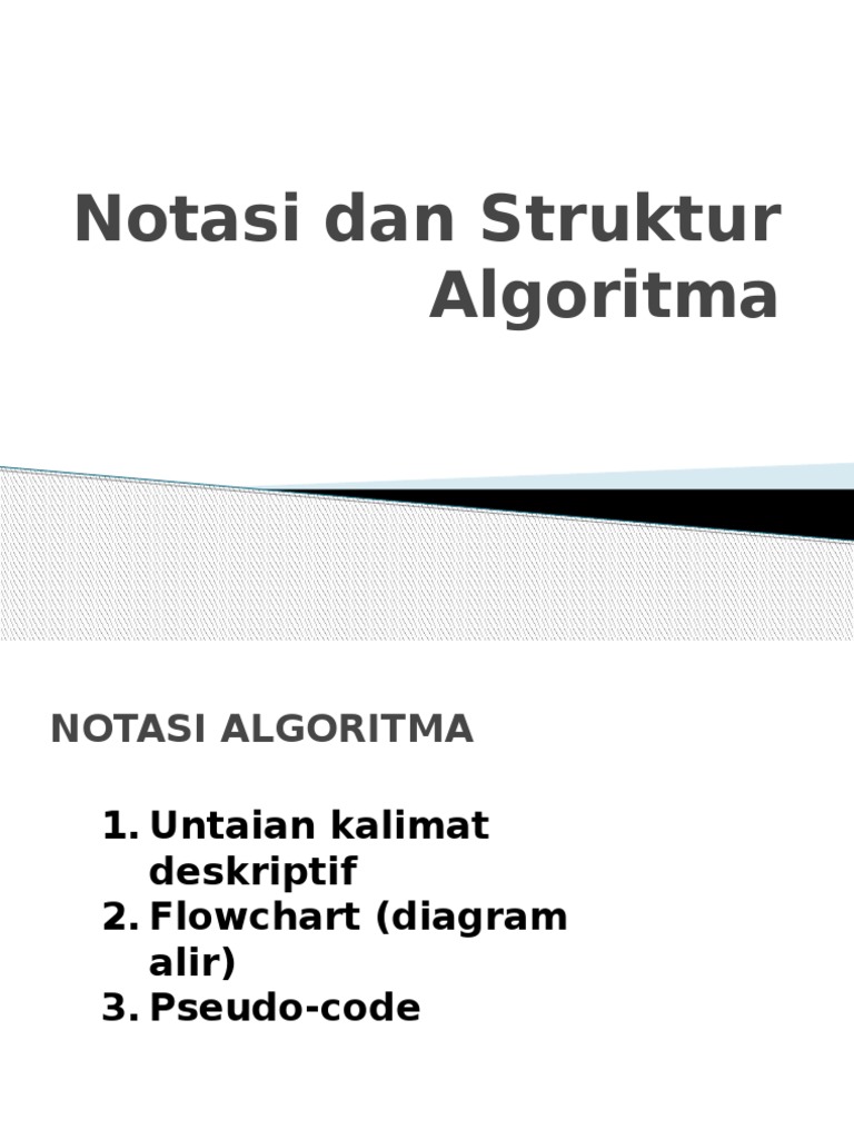 Notasi Dan Struktur Algoritma | PDF