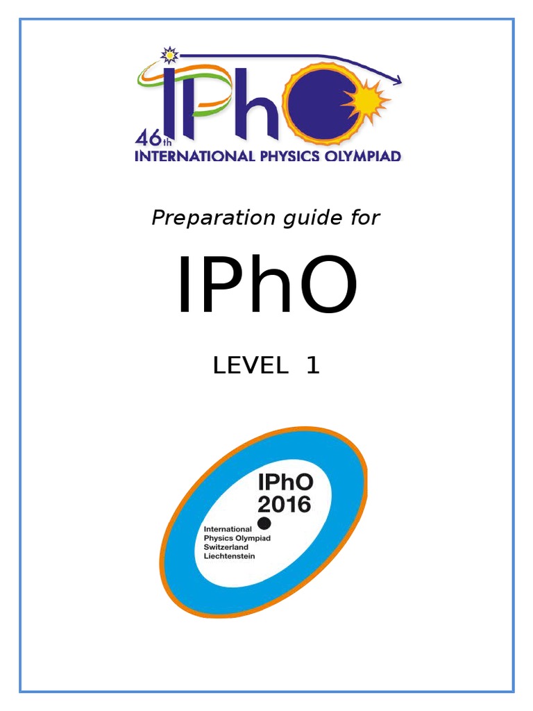 Preparation Guide for IPhO L1 | Physics & Mathematics | Physics | Free ...