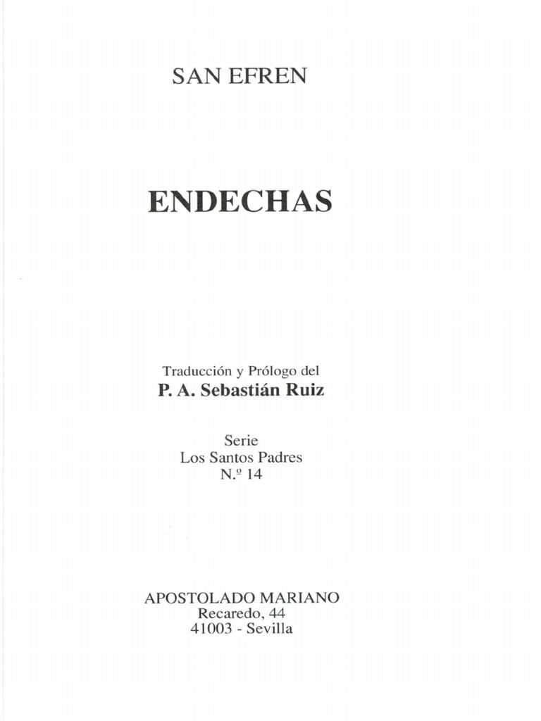 Endechas de San Efrén: Poemas Fúnebres | PDF | Cristo (título) | Oración