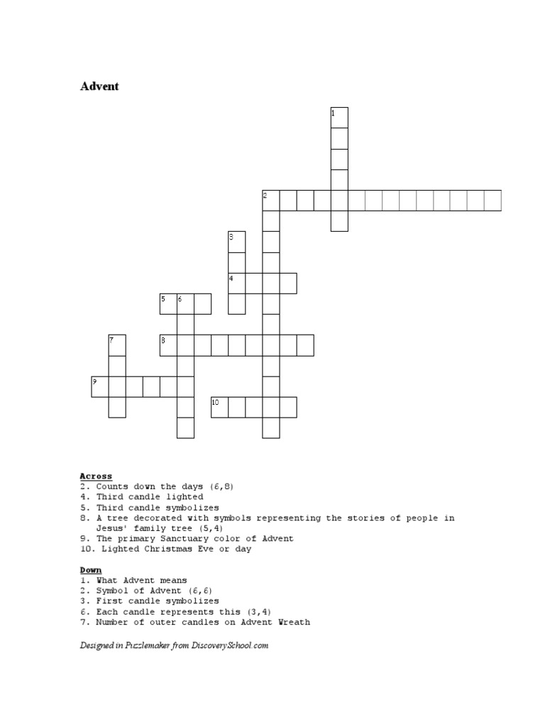 Adventcrosswordpuzzle | PDF