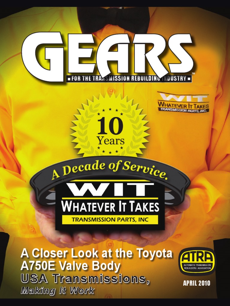 A Closer Look at The Toyota A750E Valve Body PDF | PDF | Manual ...