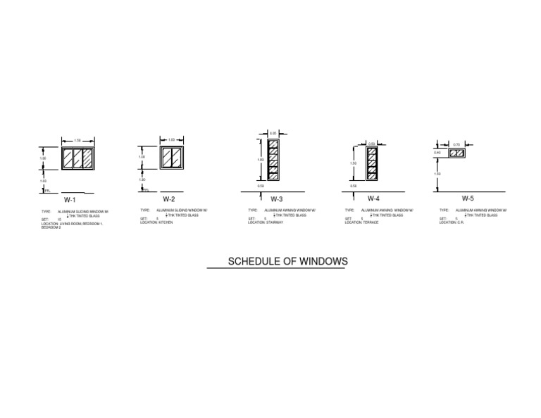 Schedule of Windows-Model | PDF | Queensland Heritage Register ...
