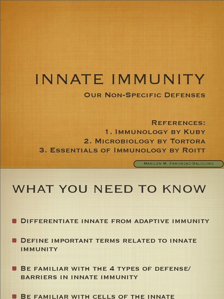 Innate Immunity: Our Non-Specific Defenses | PDF | Phagocyte | Immune ...
