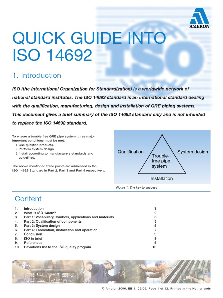 Quick Guide To ISO 14692 PDF | PDF | Fiberglass | Pipe (Fluid Conveyance)