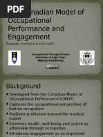 Copm Model | PDF | Occupational Therapy | Psychotherapy