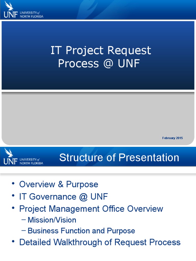 00 2015 UNF IT Request Process v3 | PDF | Governance | Business Analysis