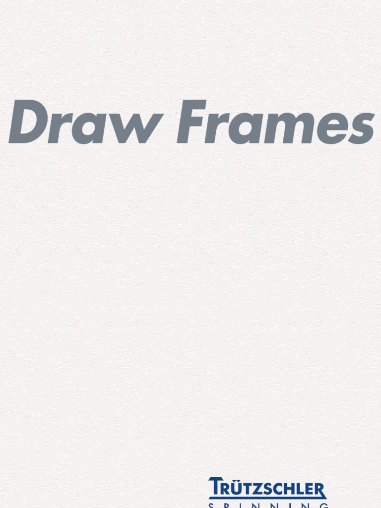 Trutzschler Drawing Fram 03 - GB | PDF | Servomechanism | Touchscreen