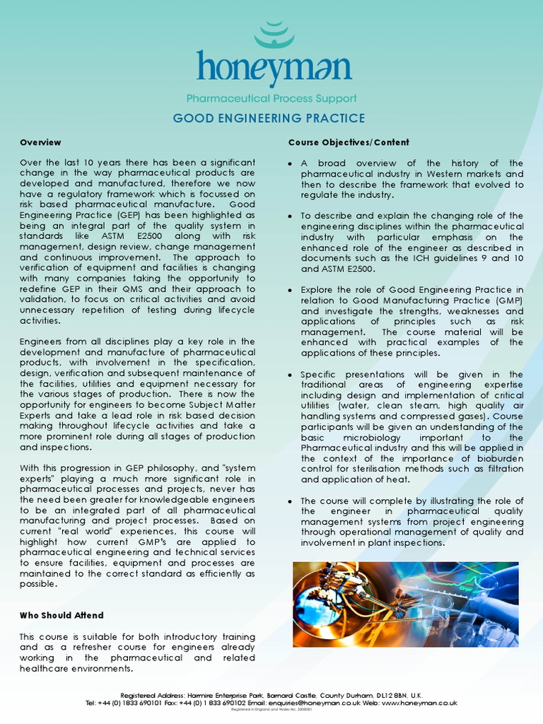 Good Engineering Practice 8 | PDF | Verification And Validation ...