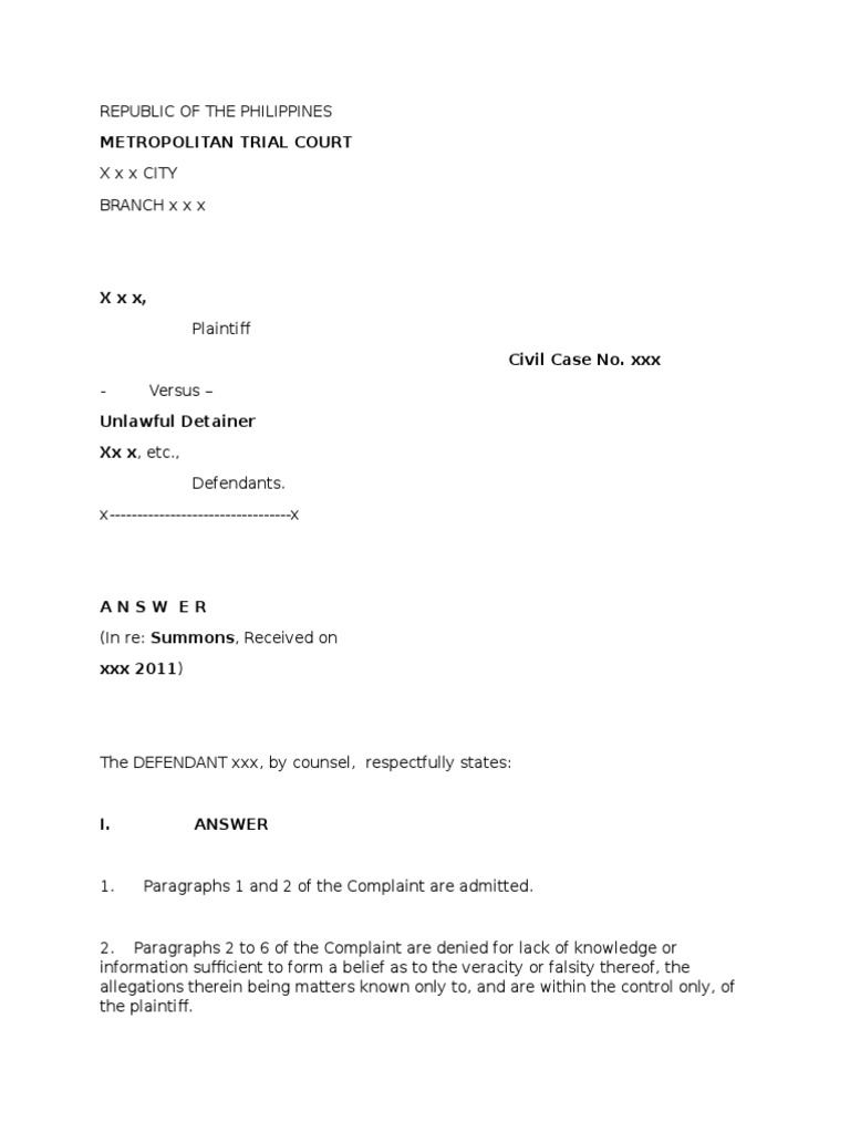 Metropolitan Trial Court | PDF | Lawsuit | Government