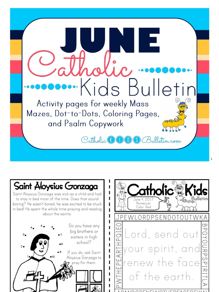 2017 June Catholic Kids Bulletin | PDF