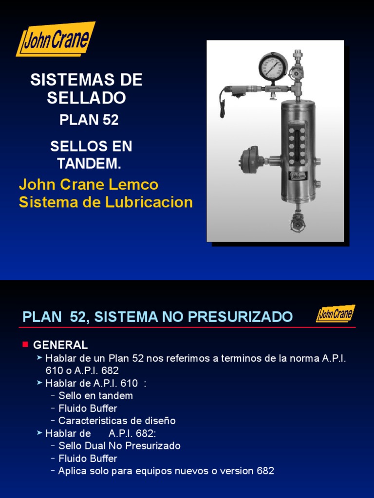 Plan 52 Sellos Dobles | PDF | Fases de la materia | Bomba