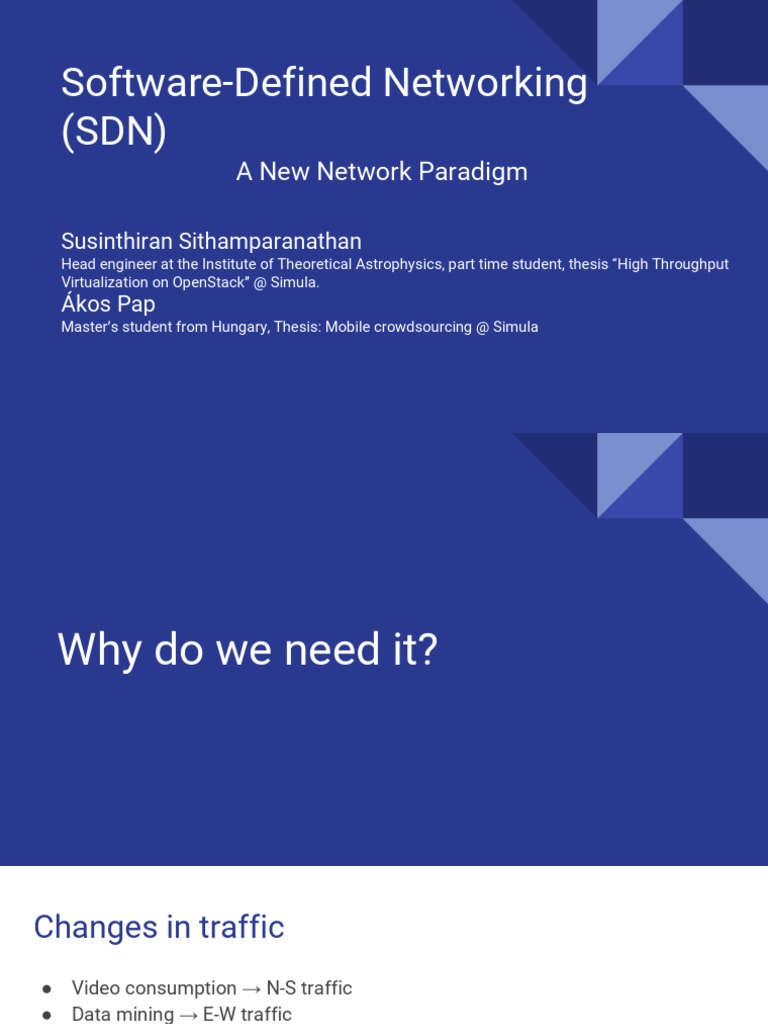 Software-Defined Networking: A New Network Paradigm | PDF | Computer Network | Load Balancing ...