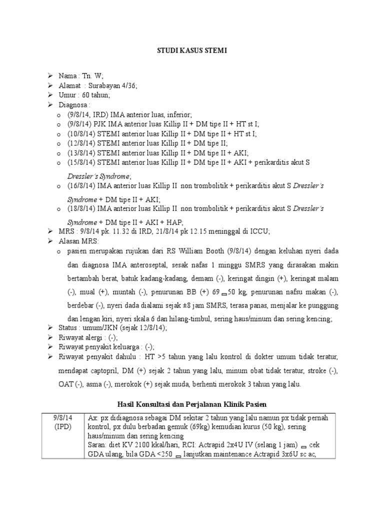 Studi Kasus Stemi | PDF