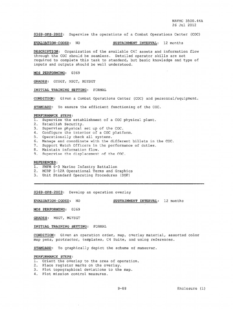 navmc 3500_44a pt 4 | Military | Military Science
