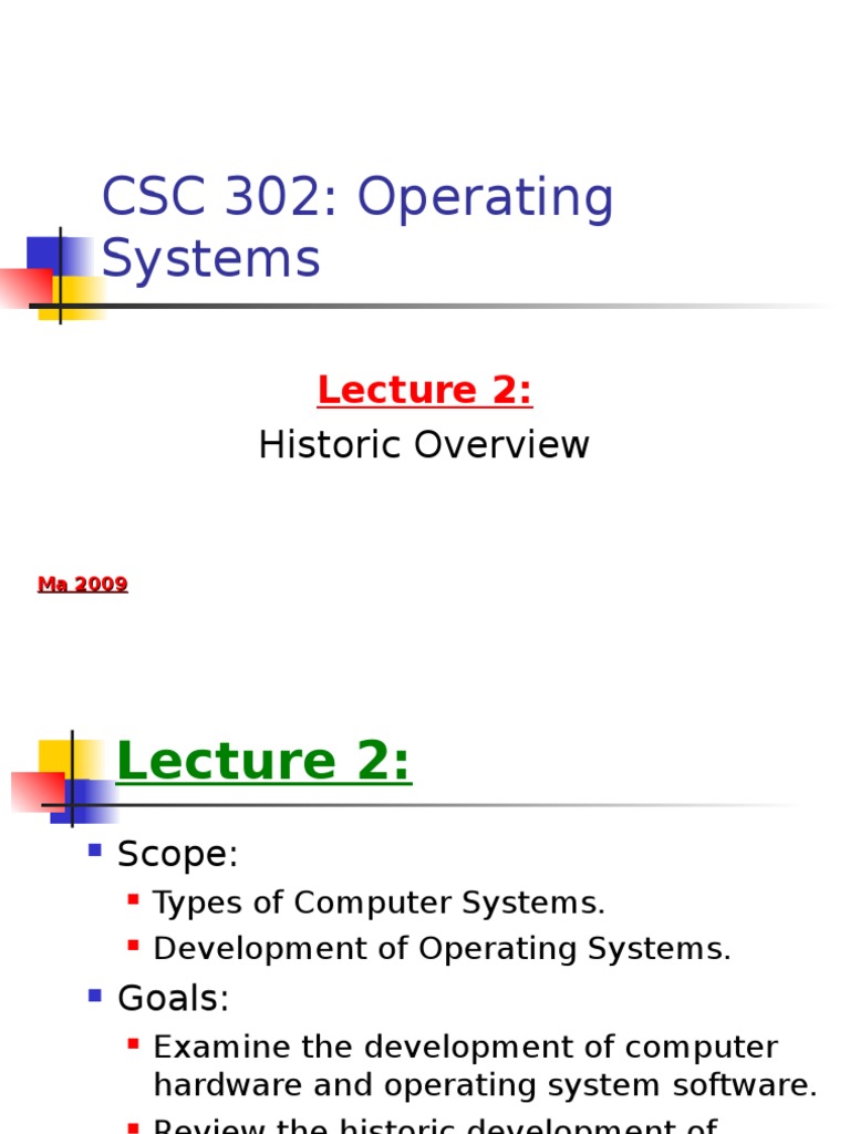 Lecture2 Historic Overview | PDF | Computer Program | Programming